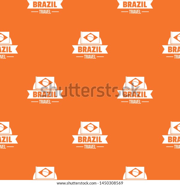 Brazil Flag Pattern Vector Orange Any Stock Vector (Royalty Free ...