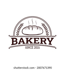 Bread Vector Illustration Logo Design Vintage Stock Vector (Royalty ...