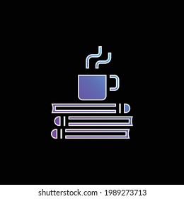 Break Time Blue Gradient Vector Icon Stock Vector (Royalty Free ...