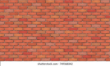 Brick Wall Seamless Tile Texture Stock Vector (Royalty Free) 749368342 ...