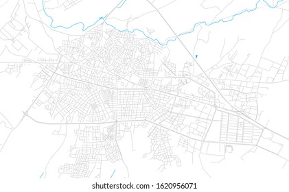 Bright Vector Map Corlu Turkey Fine Stock Vector (Royalty Free ...