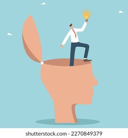 Brilliant Thoughts Smart Head Develop Plan Stock Vector (Royalty Free ...
