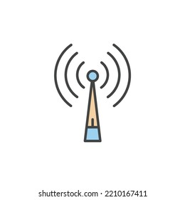 Broadcasting Icons Symbol Vector Elements Infographic Stock Vector ...