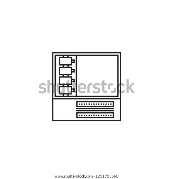 Brown Box Console Evolution Stock Vector (Royalty Free) 1231913560 ...
