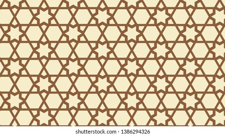 Brown Star Background Pattern Vector Stock Vector (Royalty Free ...