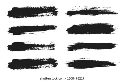 Ink Paintbrush Grunge Stroke Black Stroke Stock Vector (Royalty Free ...