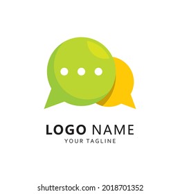 Bubble Chat Message Logo Template Stock Vector (Royalty Free ...