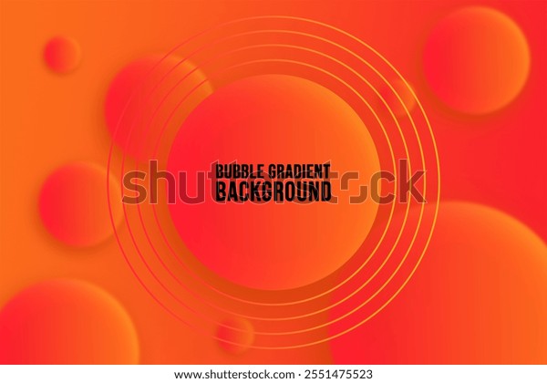 Bubble Gradient Background Wallpaper Design Text Stock Vector (Royalty ...