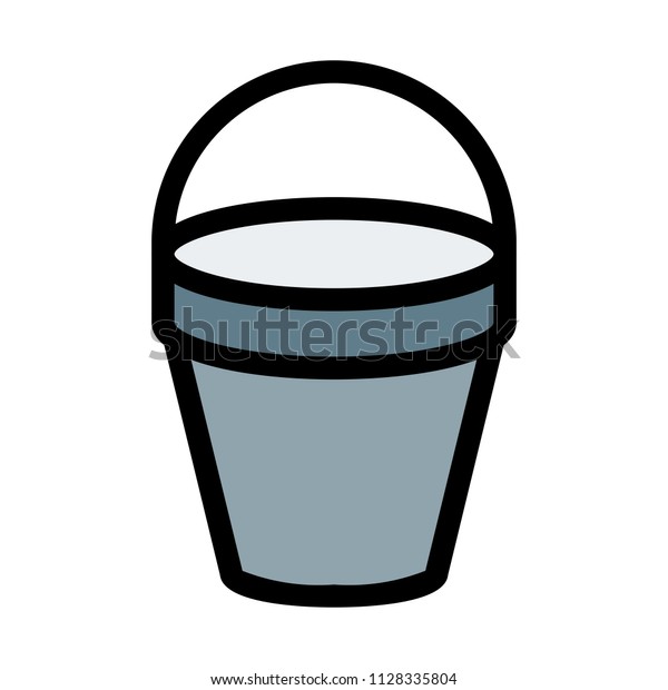 Bucket Bin Stock Vector (Royalty Free) 1128335804 | Shutterstock