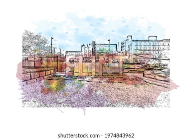 Flint Michigan Vector Sketch: Over 32 Royalty-Free Licensable Stock ...