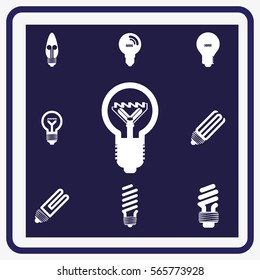 Bulb Icons Set Stock Vector (Royalty Free) 565773928 | Shutterstock