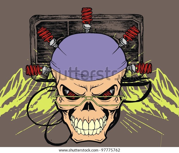 Bulb Skull Stock Vector (Royalty Free) 97775762 | Shutterstock