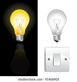 868 Push Button Switch Bulb Stock Vectors and Vector Art | Shutterstock