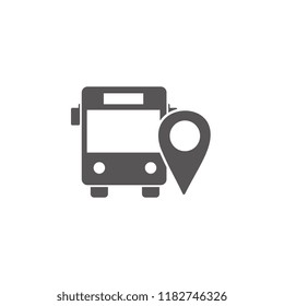 Bus Station Icon Transport Symbol Vector Stock Vector (Royalty Free ...