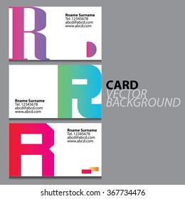 Business Cards R Logo Stock Vector (Royalty Free) 257095126 | Shutterstock