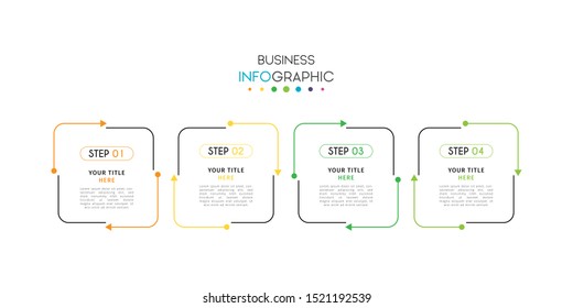 Business Data Visualization Infographic Process Chart Stock Vector ...