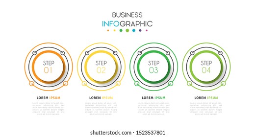 Business Data Visualization Infographic Process Chart Stock Vector ...