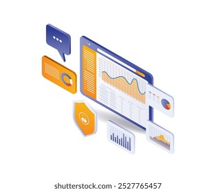 Business Development Analysis Data Management Screen Stock Vector (Royalty Free) 2527765457 ...
