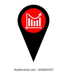 Business Graph Charts Vector Flat White Stock Vector (Royalty Free ...