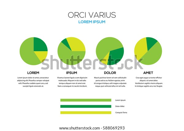 Business Presentation Statistics Template Visual Concept Stock Vector ...