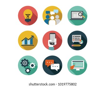 Business Technology Vector Icon Illustrations Stock Vector (Royalty ...