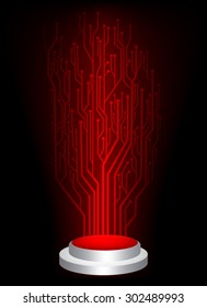 Button Digital Lighting Vector Stock Vector (Royalty Free) 302489993 ...