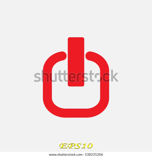 Button Switch Icon Vector Illustration Eps Stock Vector (Royalty Free ...