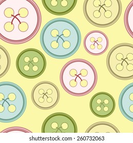 Buttons Pattern Vector Illustration Stock Vector (Royalty Free ...