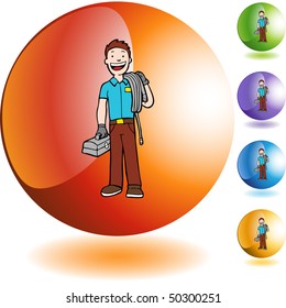 Cable Guy Stock Vector (Royalty Free) 50300251 | Shutterstock