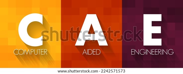 Cae Computer Aided Engineering Broad Usage Stock Vector (Royalty Free ...