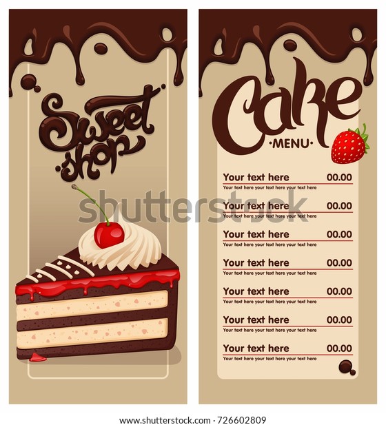 42,115 Cake Menu Card Images, Stock Photos & Vectors | Shutterstock