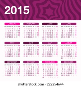 2016 Islamic Hijri Calendar Template Design Stock Vector (Royalty Free ...