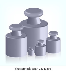 Calibration Weights Vector 10eps Stock Vector (Royalty Free) 98943395 ...