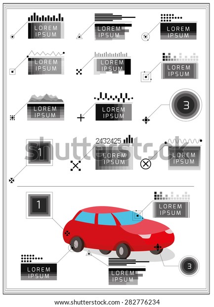 Call Out Lines Pointers Set Infographic Stock Vector (Royalty Free ...