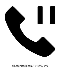 Call Pause Vector Icon Stock Vector (Royalty Free) 545957140 | Shutterstock