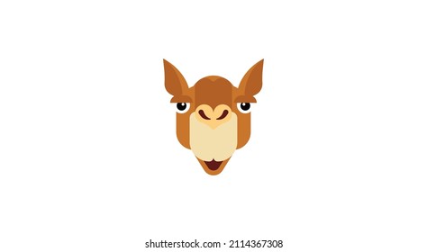 Camel Face Vector Isolated Icon Emoji Stock Vector (Royalty Free ...