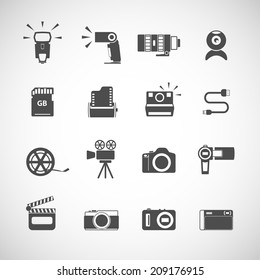 Camera Icon Set Each Icon Single Stock Vector (Royalty Free) 209176915 ...