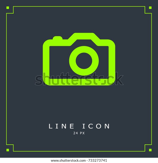 Camera Minimal Vector Icon Device Flat Stock Vector (Royalty Free ...
