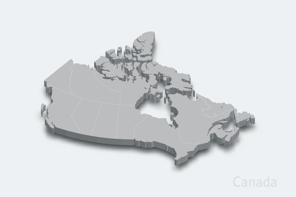 Largest Most Detailed Map Of Canada And The Flag Travel