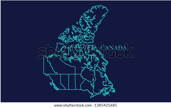 Canada Map Background Vector Eps10 Stock Vector (Royalty Free ...