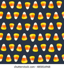 Candy Corn Seamless Pattern Halloween Vector Stock Vector (Royalty Free ...