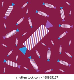 Candy Flat Design Vector Background Stock Vector (Royalty Free ...