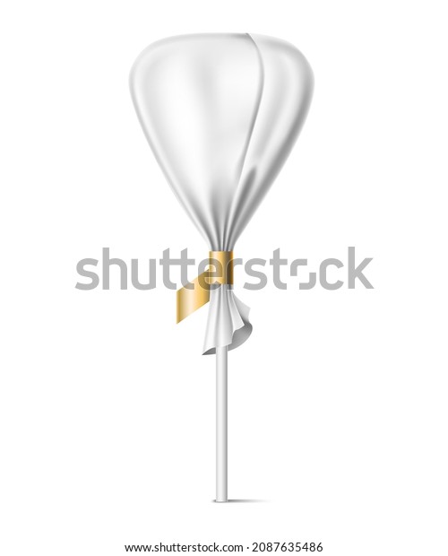 Candy Stick Wrapper Mockup Blank Lollipop Stock Vector (Royalty Free ...