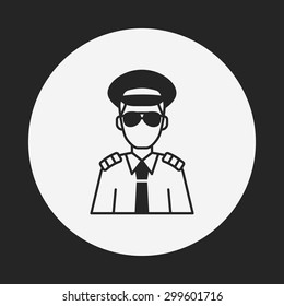 Security Guard Male Icon Vector Logotype Stock Vector (Royalty Free ...