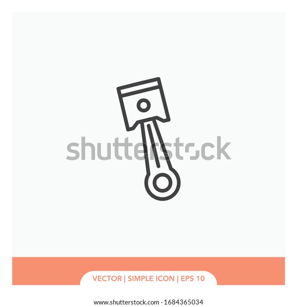 Car Engine Components Symbol Icon Vector Stock Vector (Royalty Free ...