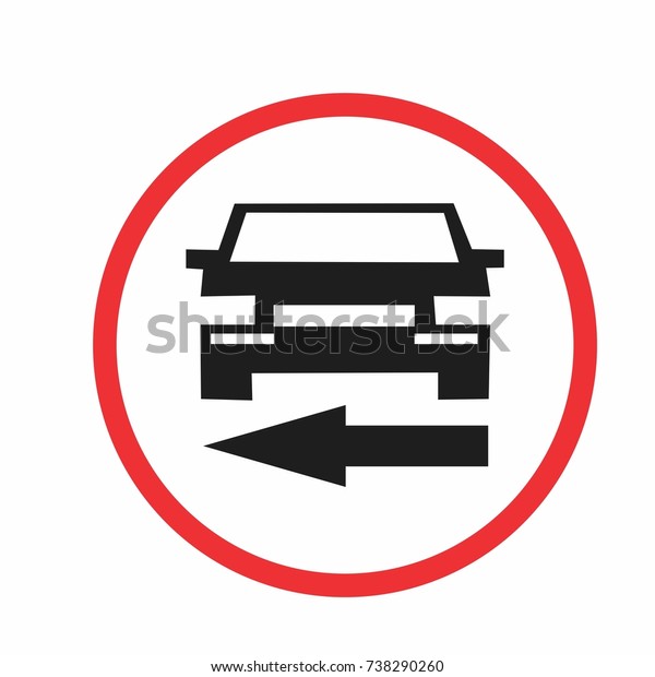 Car Turn Left Stock Vector (Royalty Free) 738290260 | Shutterstock