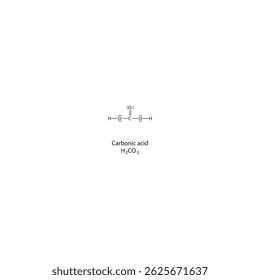 Carbonic Acid Lewis Structure Simple Chemical Stock Vector (Royalty ...