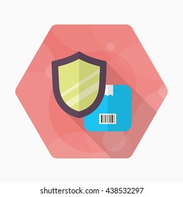 Cargo Security Icon Vector Flat Long Stock Vector (Royalty Free ...