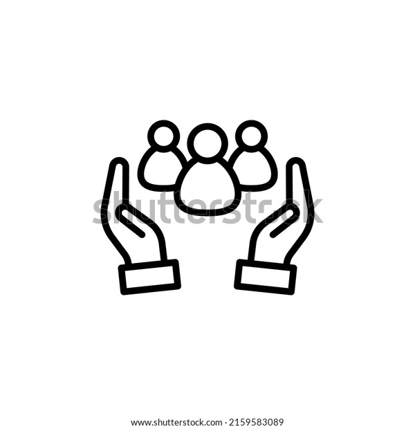 Caring People Icon Vector Logotype Stock Vector (Royalty Free ...