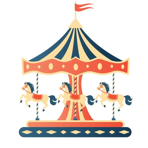 Clipart De Carrossel Vintage